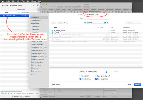 Bug Export Dialog Window Error Macos Rhino For Mac Mcneel Forum