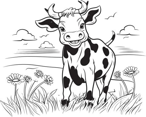 Coloring Capers Cartoon Cow Logo Design Moo Tiful Moments Cartoon Cow