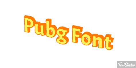 Pubg Font Font Animated  Logo Designs