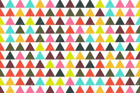 Premium Vector Colorful Triangle Mosaic Tile Retro Pattern Vector Graphic