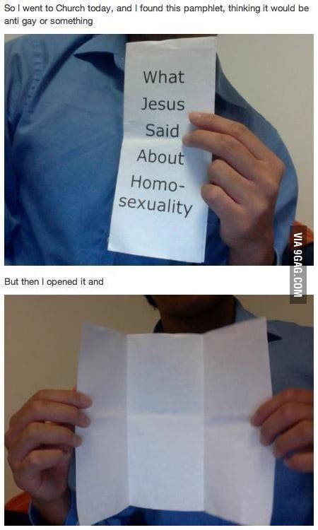 What Jesus Said About Homosexuality Gag