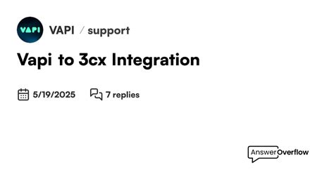 Vapi To 3cx Integration Vapi