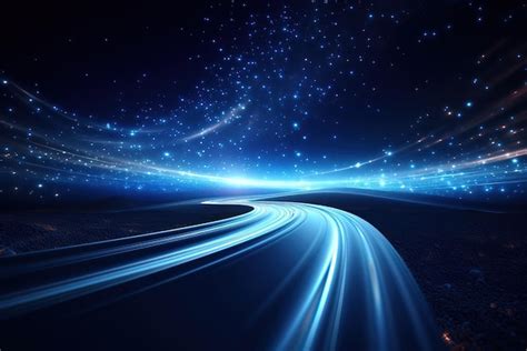 Premium Photo Light Data Tranfer Artificial Intelligence Network Background Technology