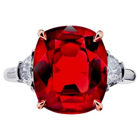 Grs Certified 3 43 No Heat Ruby Diamond Ring For Sale At 1stdibs