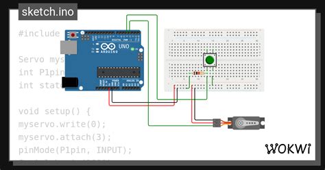 Servo Pulsante Wokwi ESP STM Arduino Simulator