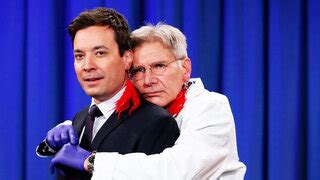 When Jimmy Fallon Let Harrison Ford Pierce His Ear On TV VIDEO