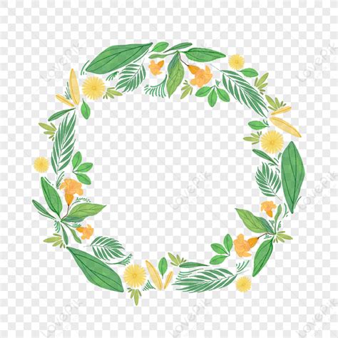 아름 다운 일러스트 꽃 식물 화 환 클립 아트벽지경계 Png 일러스트 무료 다운로드 Lovepik