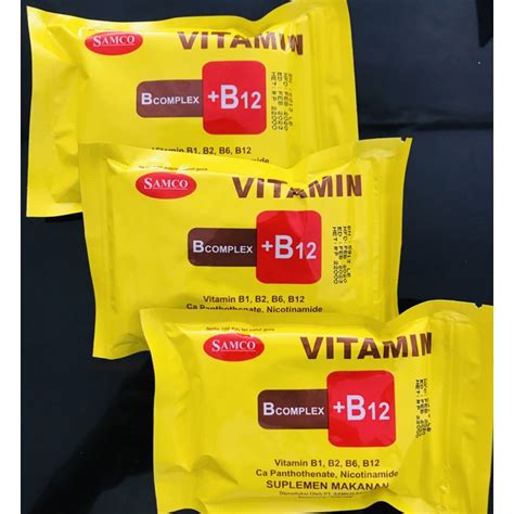 Jual Vitamin B Complex Samco Zak Vitamin B Complex B12 Isi 100 Kaplet
