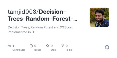Github Tamjid Decision Trees Random Forest And Xgboost Decision Trees Random Forest And