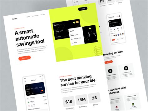 Digital Banking Landing Page On Behance