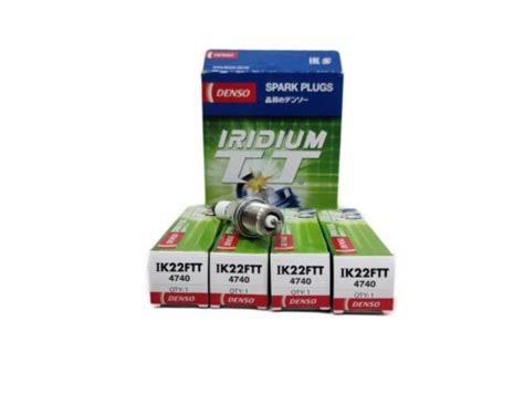 4 Spark Plug Platinum Denso Iridium Tt IK22FTT High Yield Audi Alpine ...