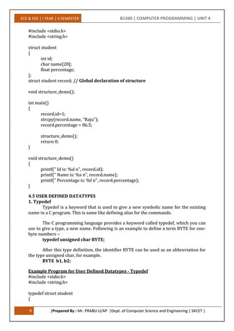 Structures And Pointers Pdf