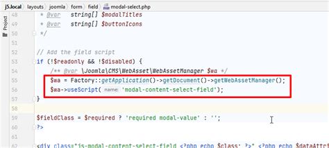 Creating A Custom Form Field Type In Joomla 5 Using The Modal Select