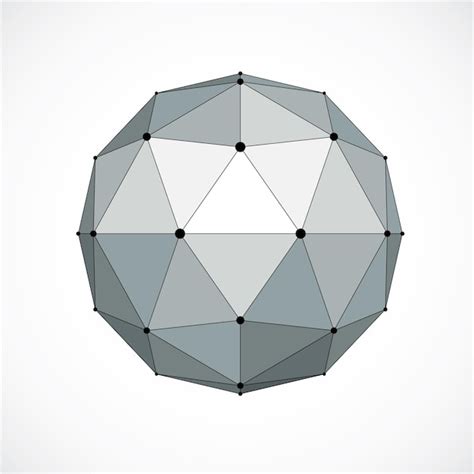 Premium Vector Vector Dimensional Wireframe Low Poly Object