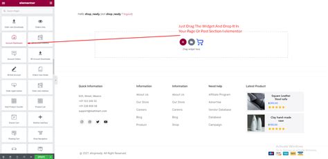 Account Dashboard Widget Quomodosoft