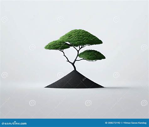 Nature Concept Tree In The Ground As A Symbol Of Nature Stock Illustration Illustration Of