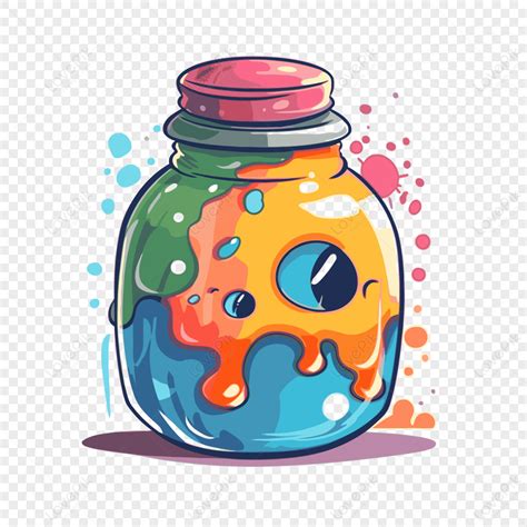 페인트 병 벡터클립 아트상표만화 Png 일러스트 무료 다운로드 Lovepik