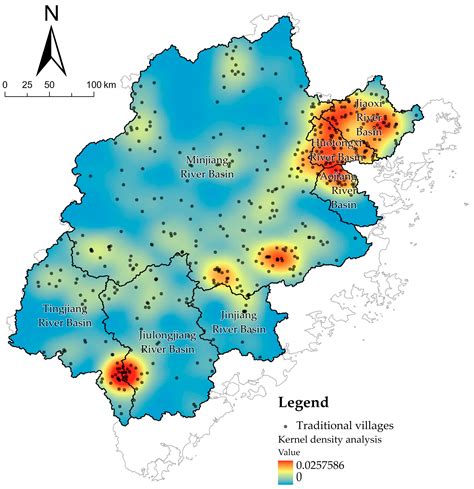 Spatial Differentiation And Influencing Factors Of Traditional Villages In Fujian China A