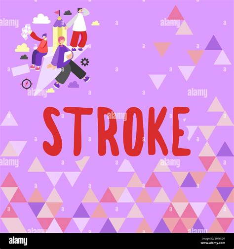 Handwriting Text Stroke Business Concept Caused By Bleeding Into Brain