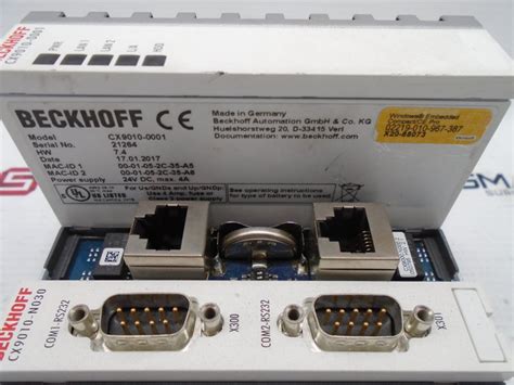 Beckhoff Cx9010 0001 Cx9010 N030 Plc Processor