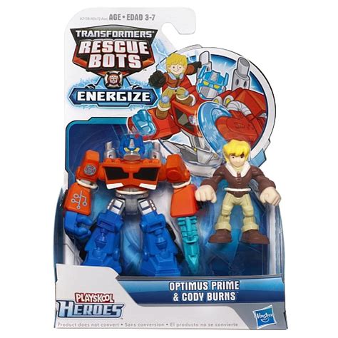 Transformers Rescue Bots Playskool Heroes Optimus Prime And Cody Burns