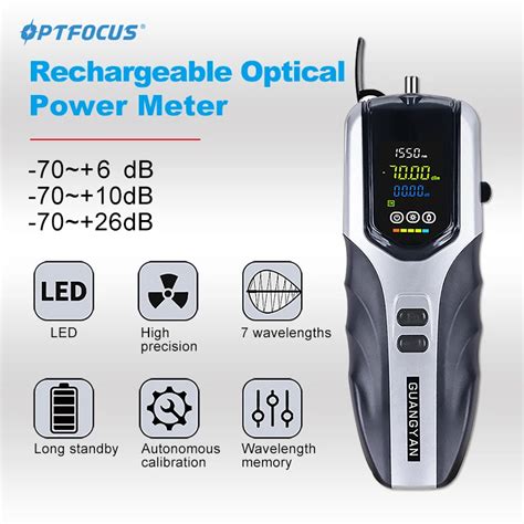 Optfocus 광 파워 미터 고정밀 광섬유 케이블 테스터 70 ~ 26db Opm Fc St Sc 커넥터 무료 배송
