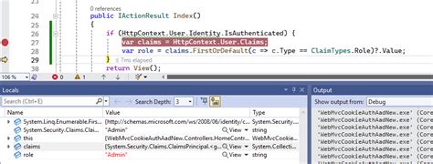 c cookies authentication not working user identity isauthenticated