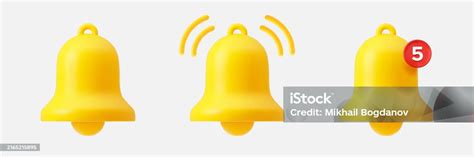 알림 벨 아이콘이 설정되었습니다 3d 벡터 일러스트 레이 션 0명에 대한 스톡 벡터 아트 및 기타 이미지 0명 3차원 형태 노랑 Istock
