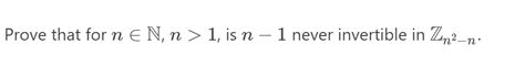 Solved Prove That For NN N Is N Never Invertible In Chegg