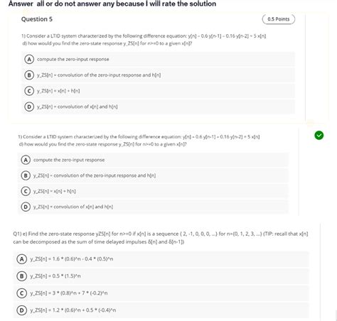 solved question 5consider a ltid system characterized by the