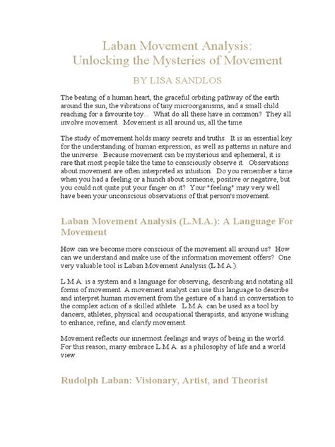 laban movement analysis