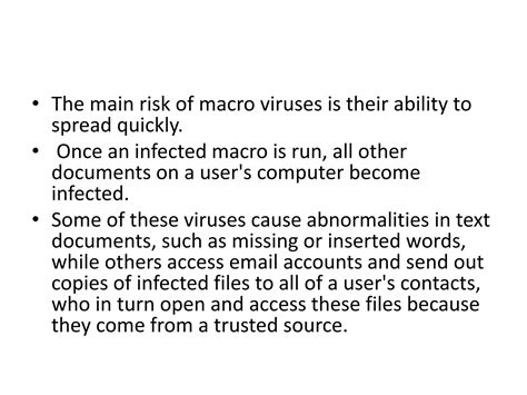 Class 8 Presentation On Computer Virus Macro Pptx