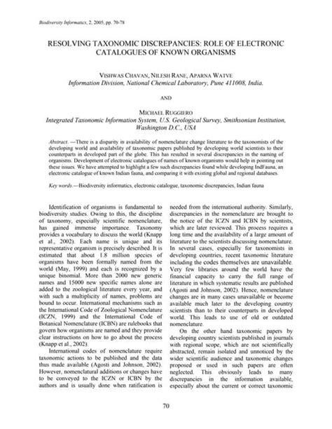 Documentation In Plant Taxonomy Pdf