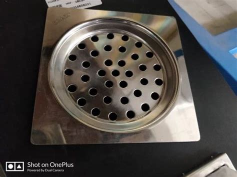 Nirali Cian Glossy Ss Floor Drain Sink Jali 10336 Single At Rs 550