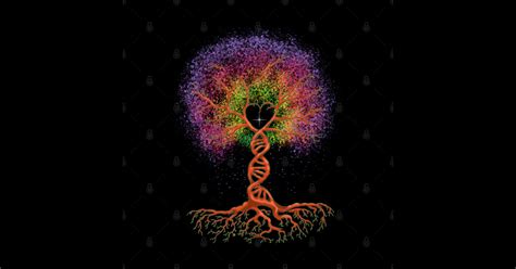 Dna Tree Of Life Dna Tree Of Life Sticker TeePublic