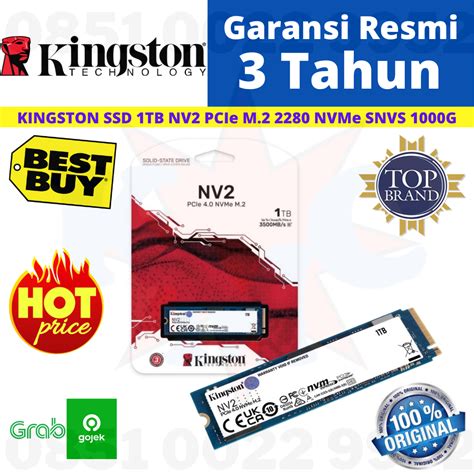 Jual Kingston Ssd 1tb Nv2 Pcie M2 2280 Nvme Snv2s 1000g 1 Tb Resmi Di Seller Karya Megah