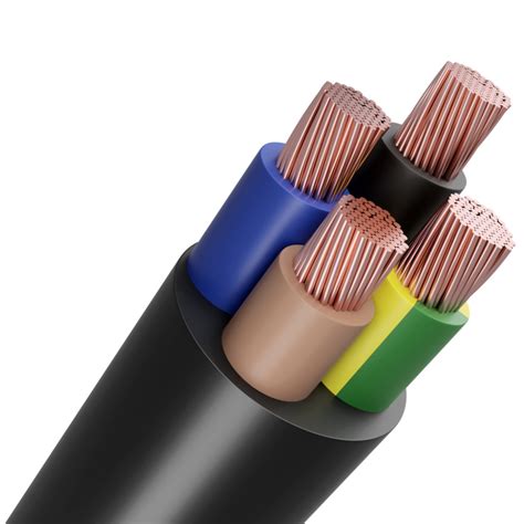 Surfix Black Core Circular Surface Wiring Cables Cable Connection
