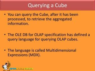 MS SQL SERVER Olap Cubes And Data Mining PPTX