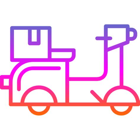 Delivery Bike Generic Gradient Outline Icon