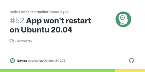 App Wont Restart On Ubuntu 2004 · Issue 52 · Notion Enhancernotion