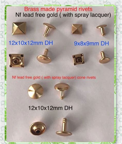 Rivet Buttons Brass Dome Rivet Button Wholesaler From Chennai