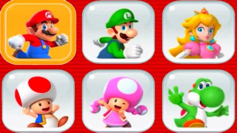 Super Mario All Characters