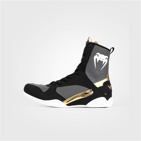 Venum Elite Boxing Shoes Blackwhitegold Venum Asia