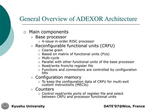 Ppt Generating And Executing Multi Exit Custom Instructions For An