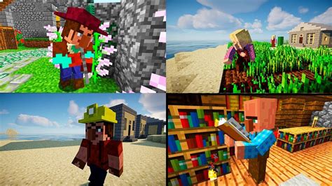 САМЫЙ ЛУЧШИЙ МОД НА ДЕРЕВНЮ С ЖИТЕЛЯМИ В МАЙНКРАФТЕ Minecraft Youtube