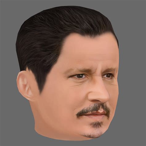 Johnny Depp Head 3d Model By Nammichael