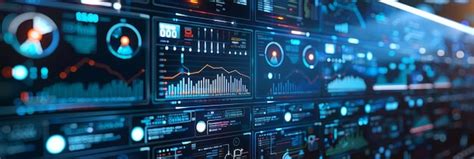 Premium Photo A Hightech Computer Screen Displaying A Detailed Network Monitoring Dashboard