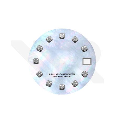 Date Just Style Mother Of Pearl Dial With Zirconia Indices For Seiko M