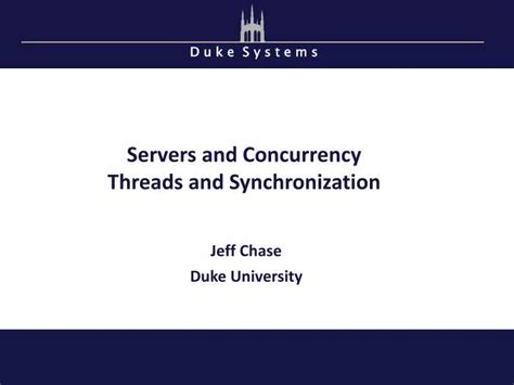PPT Servers And Concurrency Threads And Synchronization PowerPoint Presentation ID