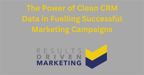 The Power Of Clean CRM Data RD Marketing GDPR Compliant